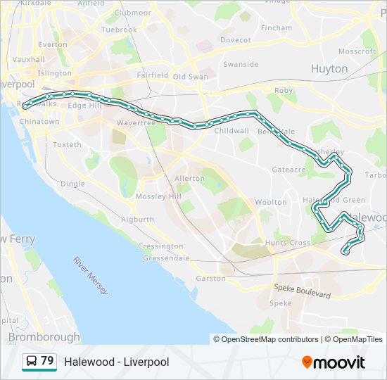 79 Route: Schedules, Stops & Maps - Liverpool One (Updated)