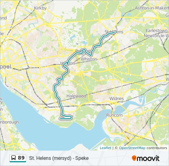 89 Route: Schedules, Stops & Maps - Speke