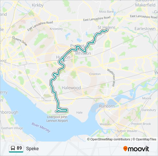 89 Route: Schedules, Stops & Maps - Speke (Updated)