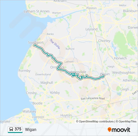 375 Route: Schedules, Stops & Maps - Wigan (Updated)