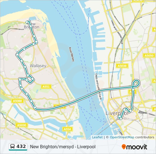 432 Route: Schedules, Stops & Maps - Liverpool