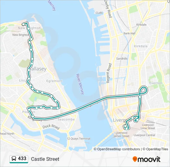433 Route: Schedules, Stops & Maps - Castle Street (Updated)