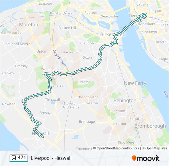 471 Route: Schedules, Stops & Maps - Liverpool (Updated)