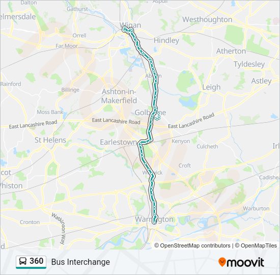 360 Route: Schedules, Stops & Maps - Bus Interchange (Updated)
