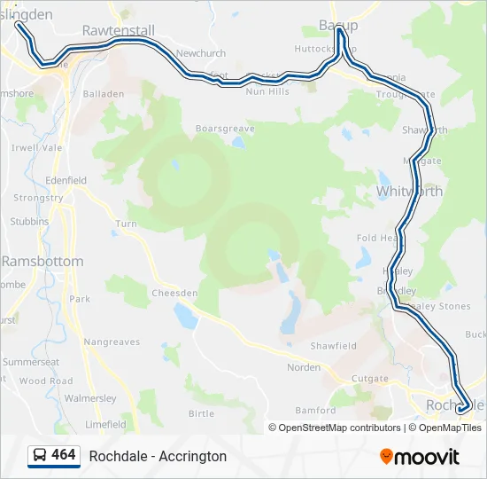 464 Route: Schedules, Stops & Maps - Rochdale Int (Updated)
