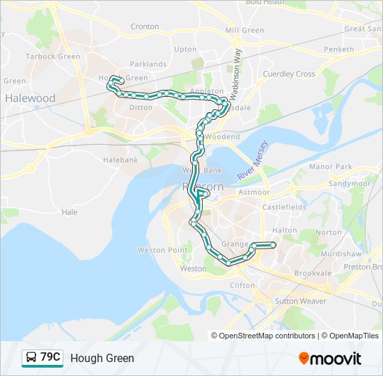 79c Route: Schedules, Stops & Maps - Hough Green (Updated)