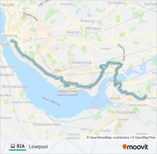 82a Route: Schedules, Stops & Maps - Liverpool (Updated)