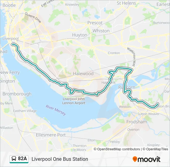 82A Route: Schedules, Stops & Maps - Liverpool One Bus Station (Updated)