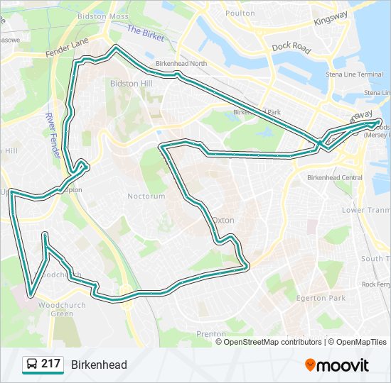 217 Route: Schedules, Stops & Maps - Arrowe Park (Updated)