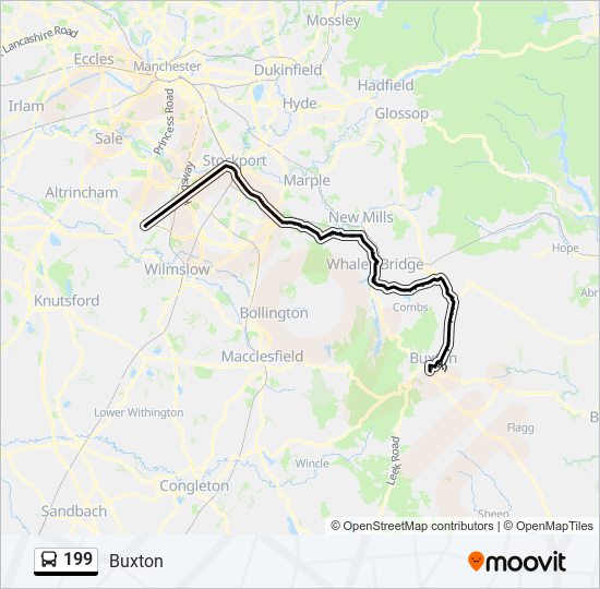 199 Route: Schedules, Stops & Maps - Buxton (Updated)