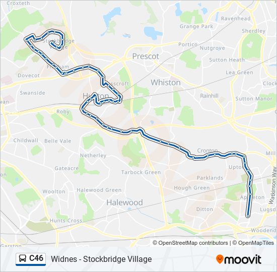 c46 Route: Schedules, Stops & Maps - Widnes (Updated)