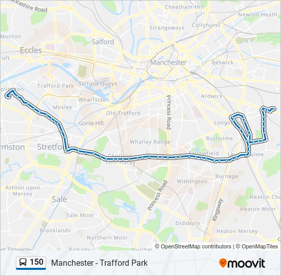 150 Route: Schedules, Stops & Maps - The Trafford Centre (Updated)