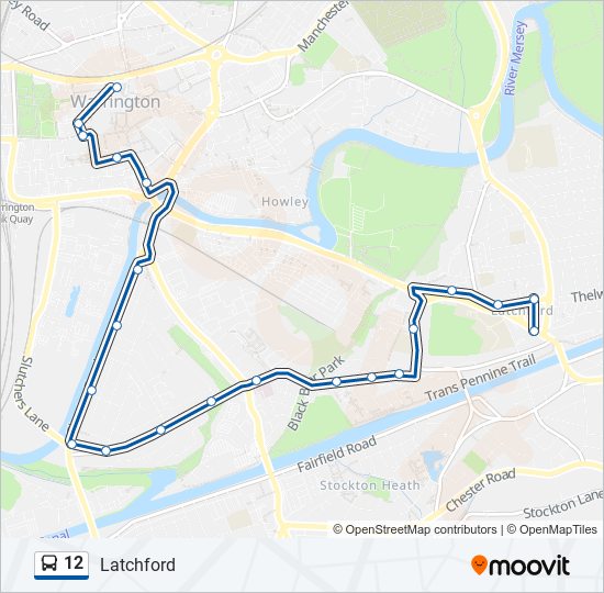 12 Route: Schedules, Stops & Maps - Latchford (Updated)
