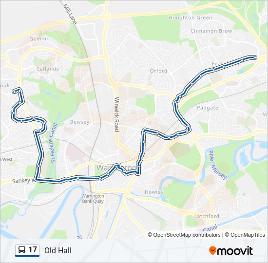 17 Route: Schedules, Stops & Maps - Old Hall (Updated)
