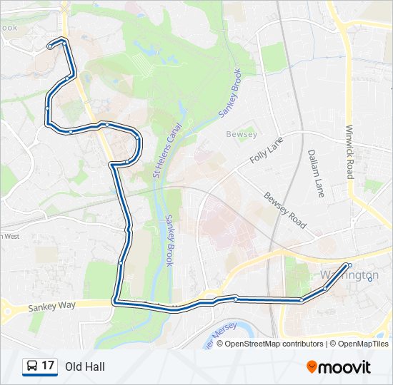 17 Route: Schedules, Stops & Maps - Old Hall (Updated)