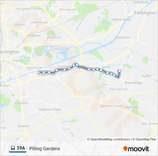 39A Route: Schedules, Stops & Maps - Pilling Gardens (Updated)