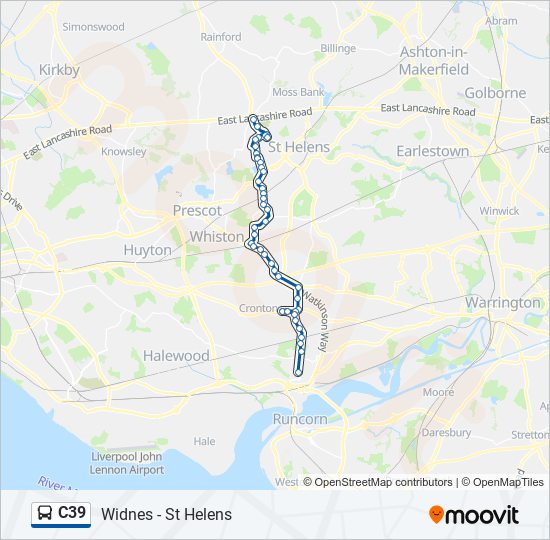 c39 Route: Schedules, Stops & Maps - Widnes (Updated)