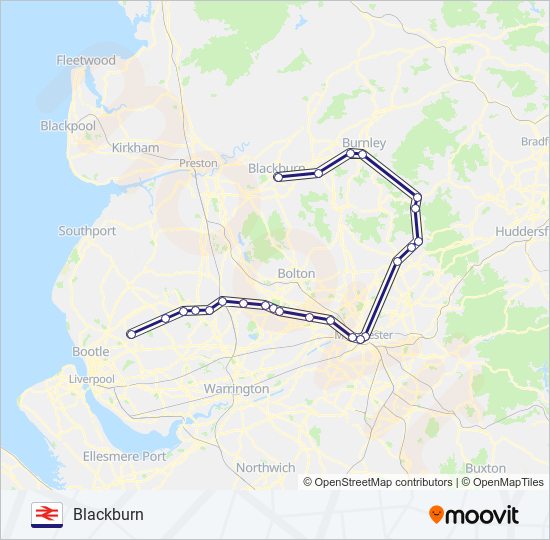 northern Route: Schedules, Stops & Maps - Blackburn (Updated)