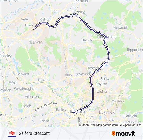 northern Route: Schedules, Stops & Maps - Salford Crescent (Updated)