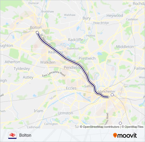 northern Route: Schedules, Stops & Maps - Bolton (Updated)