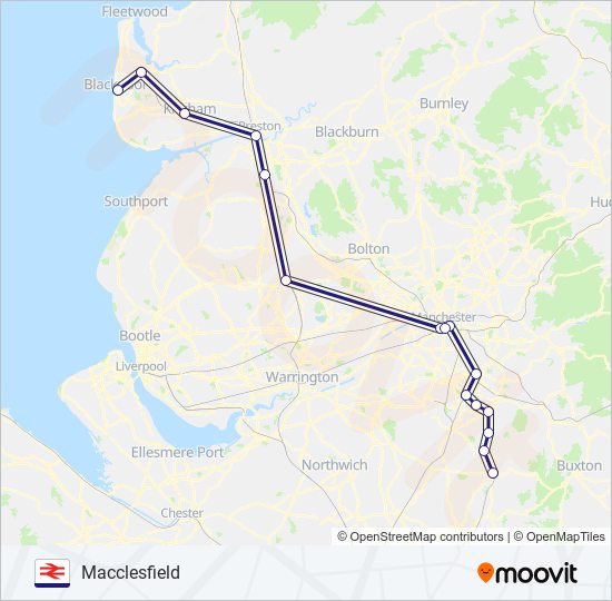 northern Route: Schedules, Stops & Maps - Macclesfield (Updated)