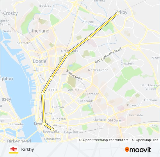 merseyrail Route: Schedules, Stops & Maps - Kirkby (Updated)