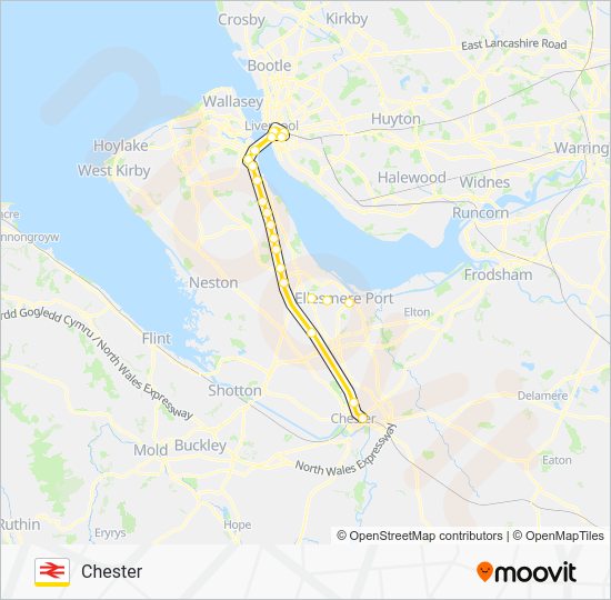 MERSEYRAIL Route: Schedules, Stops & Maps - Chester (Updated)