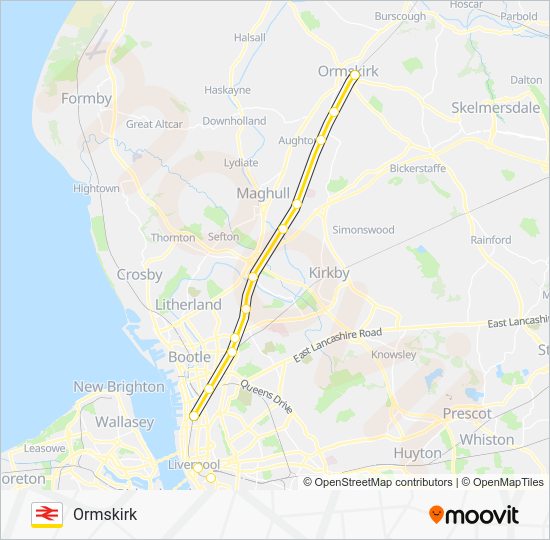 MERSEYRAIL Route: Schedules, Stops & Maps - Ormskirk (Updated)