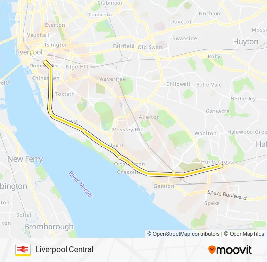 MERSEYRAIL Route: Schedules, Stops & Maps - Liverpool Central (Updated)