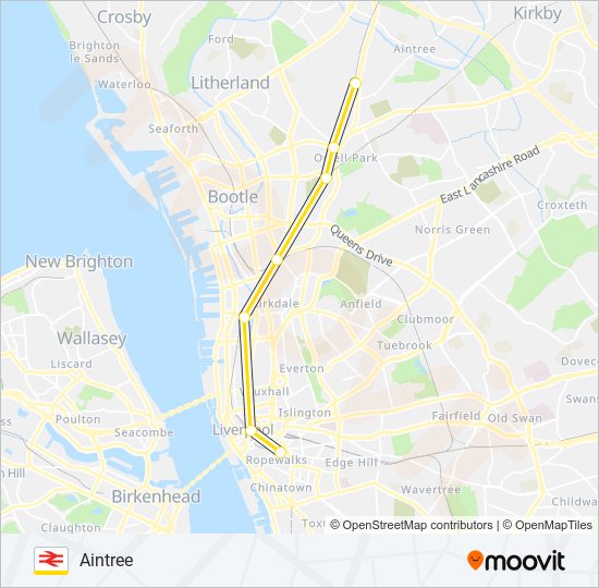 merseyrail Route: Schedules, Stops & Maps - Aintree (Updated)