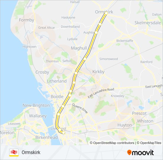 merseyrail Route: Schedules, Stops & Maps - Ormskirk (Updated)