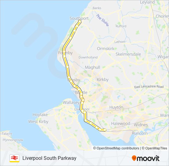merseyrail Route: Schedules, Stops & Maps - Liverpool South Parkway ...