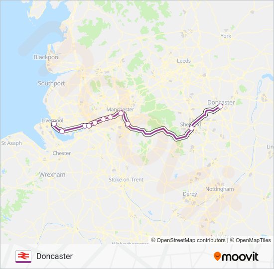 transpennine express Route: Schedules, Stops & Maps - Doncaster (Updated)