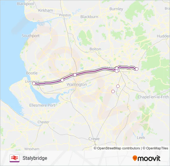 TRANSPENNINE EXPRESS Route: Schedules, Stops & Maps - Stalybridge (Updated)