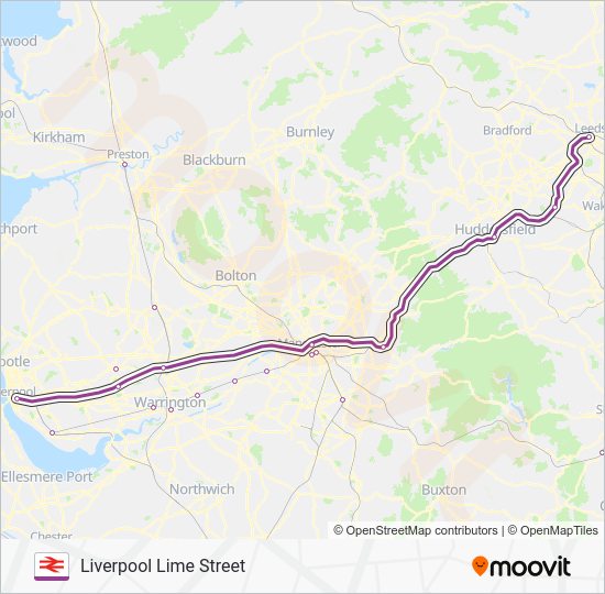 TRANSPENNINE EXPRESS Route: Schedules, Stops & Maps - Liverpool Lime ...