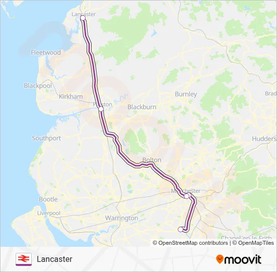 TRANSPENNINE EXPRESS Route: Schedules, Stops & Maps - Lancaster (Updated)