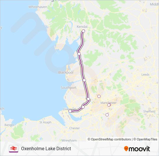 TRANSPENNINE EXPRESS Route: Schedules, Stops & Maps - Oxenholme Lake ...