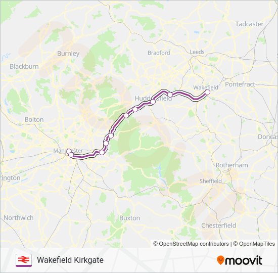 transpennine express Route: Schedules, Stops & Maps - Wakefield ...