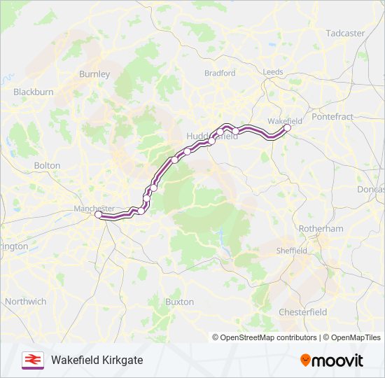 transpennine express Route: Schedules, Stops & Maps - Wakefield ...