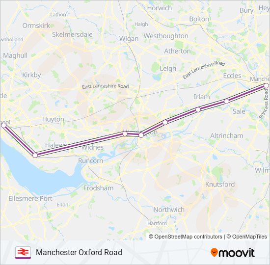 transpennine express Route: Schedules, Stops & Maps - Manchester Oxford ...