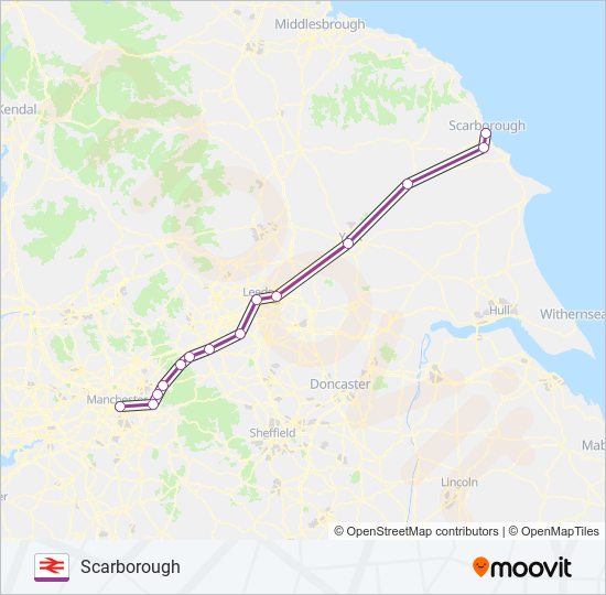 transpennine express Route: Schedules, Stops & Maps - Scarborough (Updated)