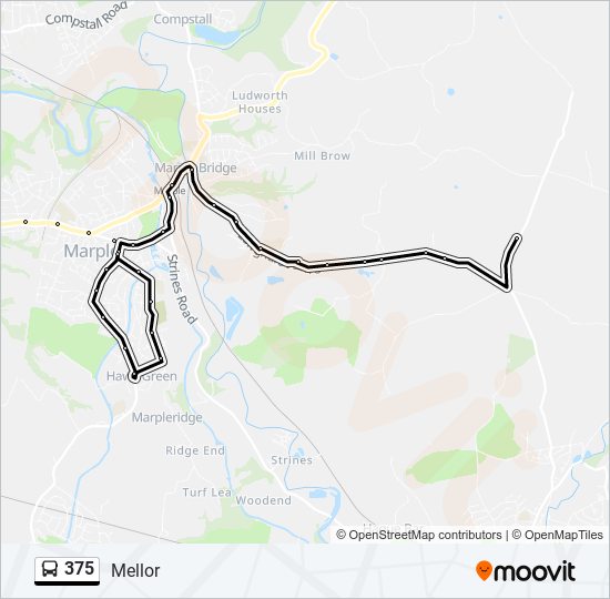 375 Route: Schedules, Stops & Maps - Mellor (Updated)