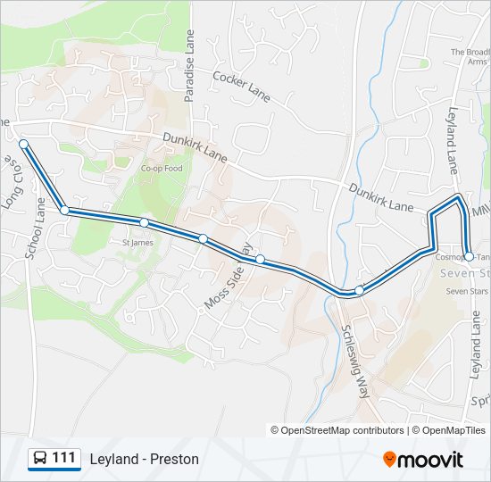 111 Route: Schedules, Stops & Maps - Seven Stars Only (Updated)