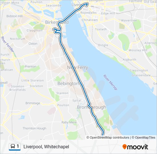 1 Route: Schedules, Stops & Maps - Liverpool, Whitechapel (Updated)