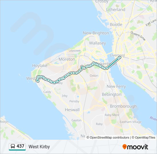437 Route: Schedules, Stops & Maps - West Kirby (Updated)