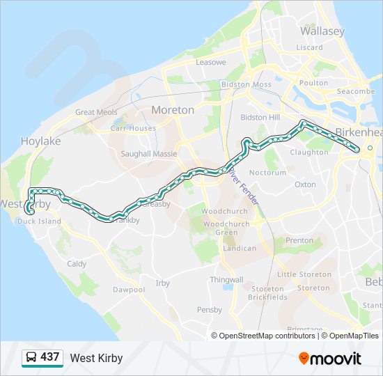 437 Route: Schedules, Stops & Maps - West Kirby (Updated)