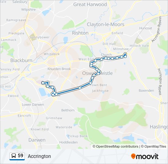 59 Route: Schedules, Stops & Maps - Accrington (Updated)
