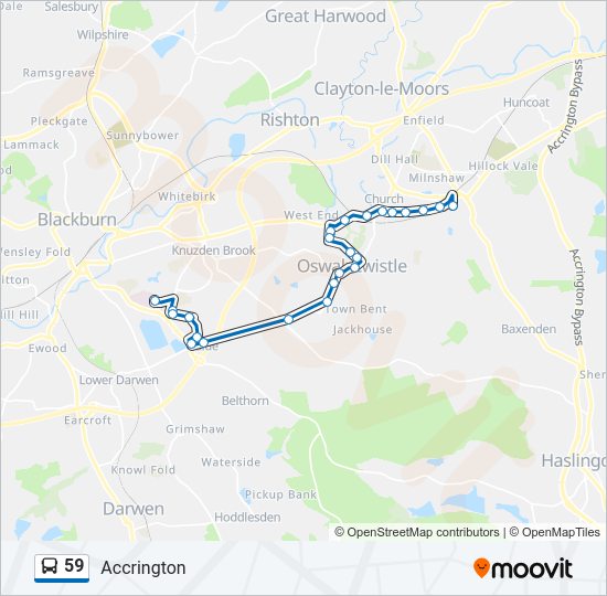 59 Route: Schedules, Stops & Maps - Accrington (Updated)