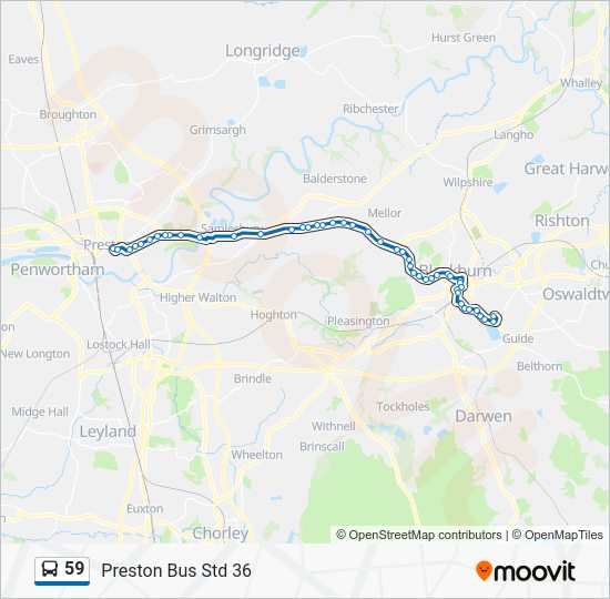 59 Route: Schedules, Stops & Maps - Preston Bus Std 36 (Updated)