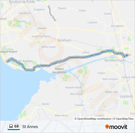 68 Route: Schedules, Stops & Maps - St Annes (Updated)
